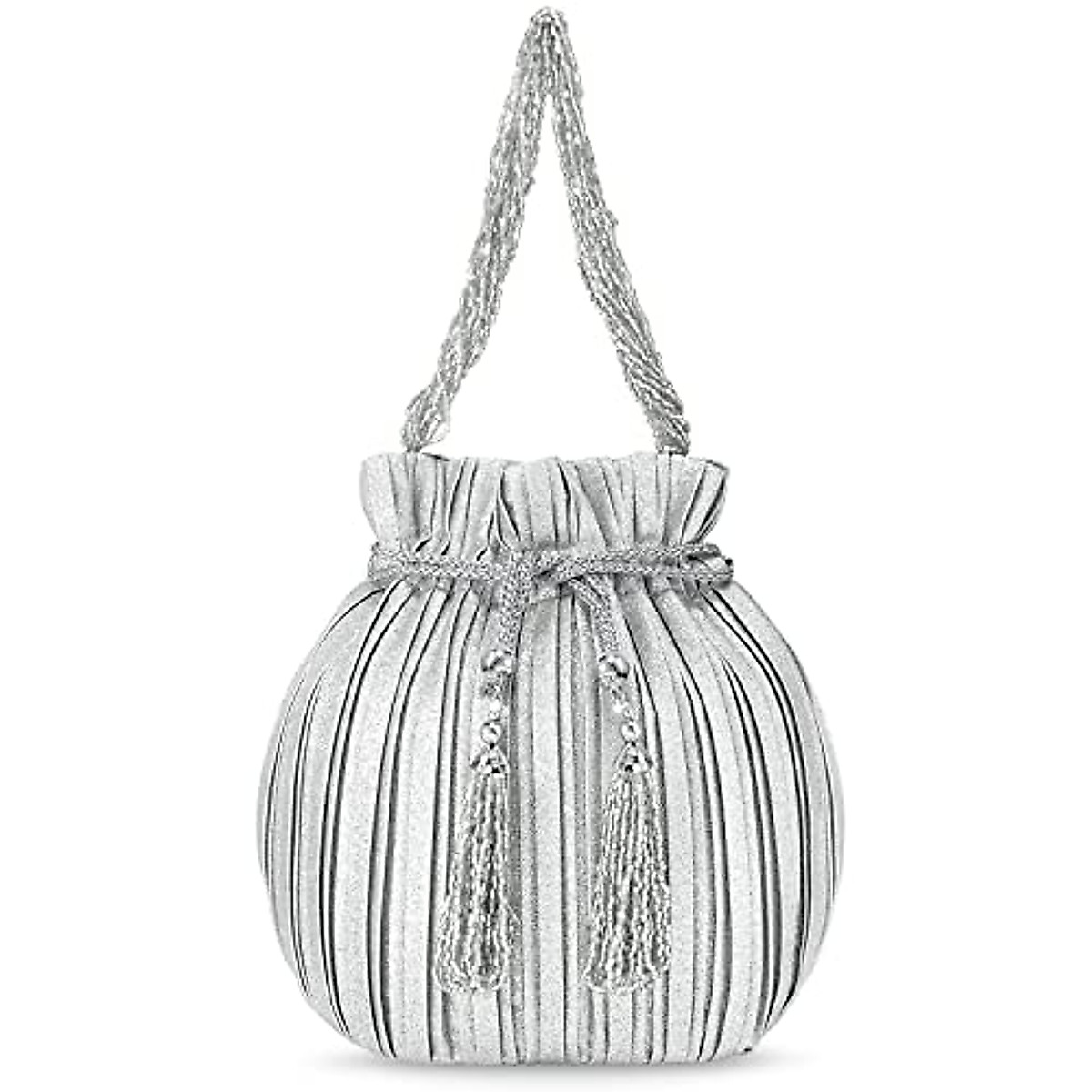 Aheli Potli Bags for Women Evening Bag Clutch Ethnic Bride Purse with Drawstring (P63S)