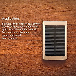 DMiotech 5 Pack 6V 60mA 72mm x 45mm Mini Solar Panel Cell for DIY Electric Power Project