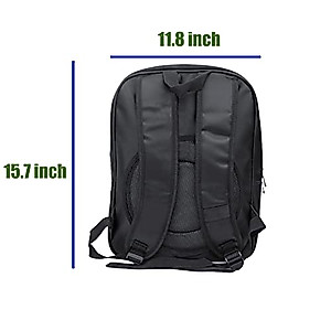 Mens Vader Backpack Skywalker Travel Backpack Bounty Hunter Rucksack Schoolbag Cosplay Standard Bag (Black Vader)