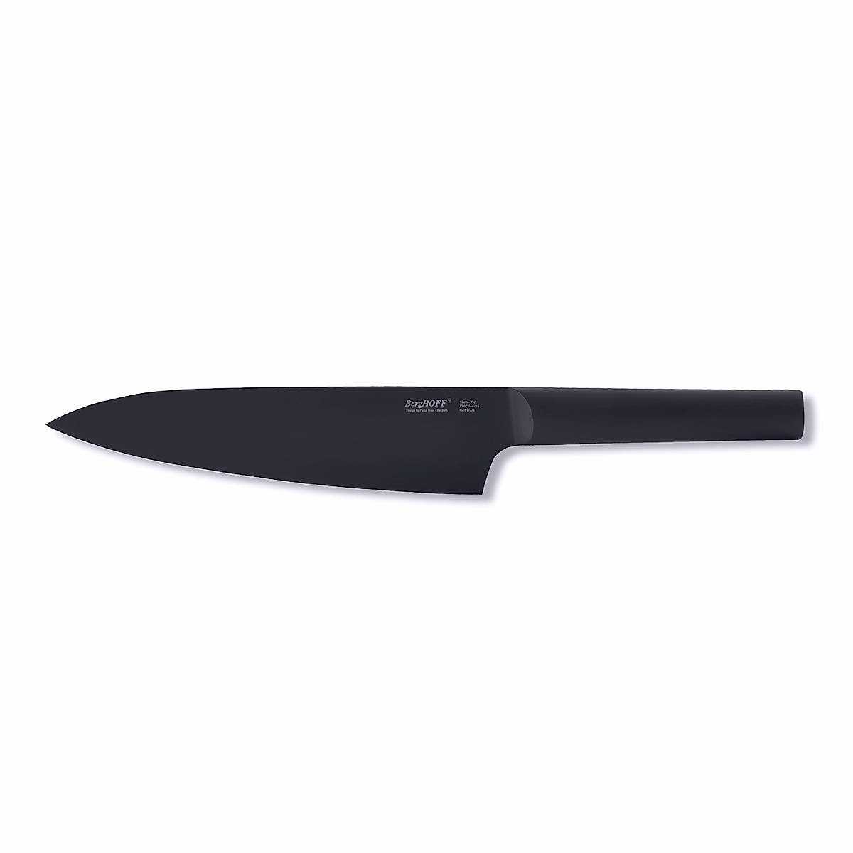 BergHOFF Ron Titanium Ceramic Coated Non-Stick Chef's Knife, Steel, Black, 7 x 3 x 35.5 cm