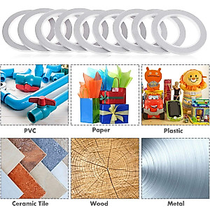 Double Sided Adhesive Tape, Cridoz 9 Rolls Double-Side Craft Tape for Card Making, Scrapbooking, DIY Crafts and Office School Stationery Supplies (1/4 Inch, 25 Yards Per Rool)