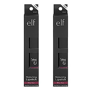 Pack of 2 e.l.f. Moisturizing Lipstick, Wine Tour 82641