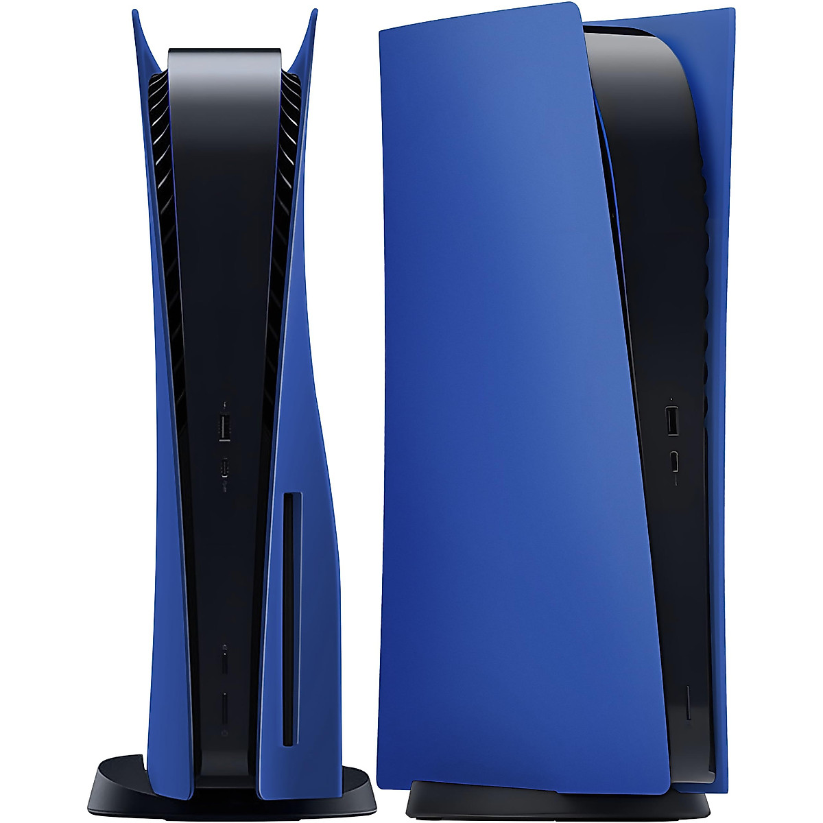 Joso Faceplate for PS5 Disc Edition, Anti-Scratch Dustproof Case Replacement, Cover Skin Fit for PS5 Console (CD-ROM), Plates for PS5 Accessories, Easy Installation - Blue