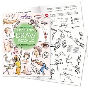 eeBoo: Art Book 4 - Learn to Draw People with Kevin Hawkes (ARTBK4), Perfect Guide for Budding Young Artists, Allows to Draw People in a Realistic Style, Perfect for Ages 7 and up