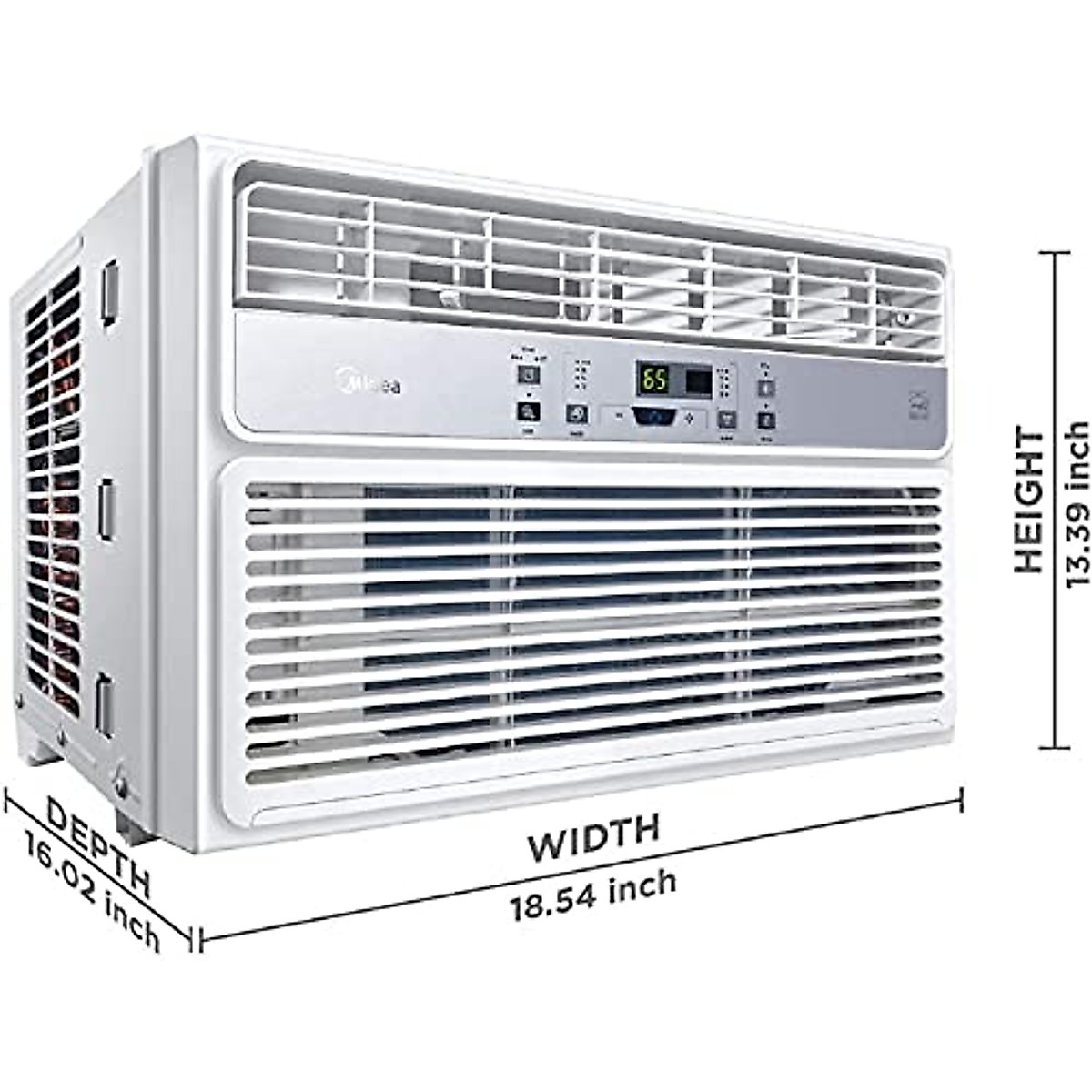 Midea 8,000 BTU EasyCool Window Air Conditioner, Dehumidifier and Fan - Cool, Circulate and Dehumidify up to 350 Sq. Ft, Reusable Filter, Remote Control, White