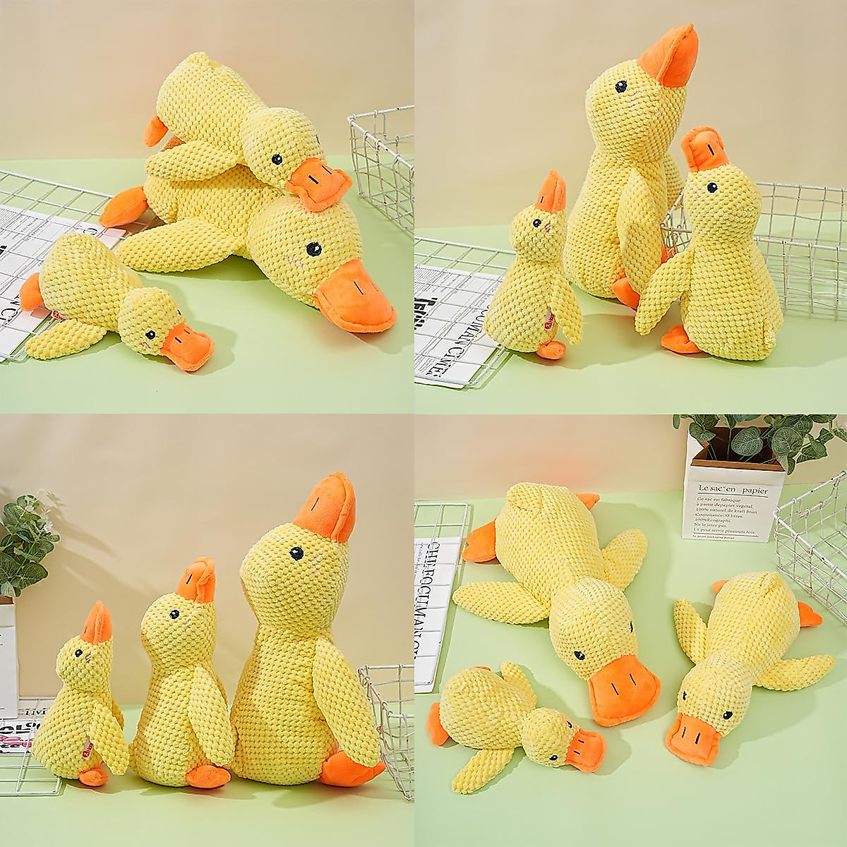 Sewosm Outfany Calm Duck, Libiyi Calm Duck, Calming Duck Toy for Dogs, The Mellow Dog Calming Duck, Best Friends Calming Duck Toy, Grishay Calm Duck Dog Toy for All Indoor Dogs (L)