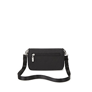 Baggallini Womens New Classic Rfid Phone Wallet Crossbody Cross Body Handbags, Black, One Size US