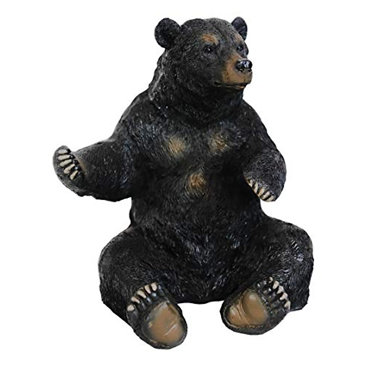 Ebros Rustic Cabin Lodge Decorative Sitting Black Bear Wine Bottle Holder Figurine 7.25" Tall Get Out of Hibernation Slumber Party Bears Beverage Storage Caddy Kitchen Cellar Organizer