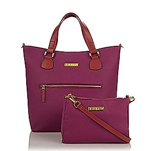 JOY & IMAN Alexandria Leather Tote Crossbody Zip Pockets Cognac NEW 539-083