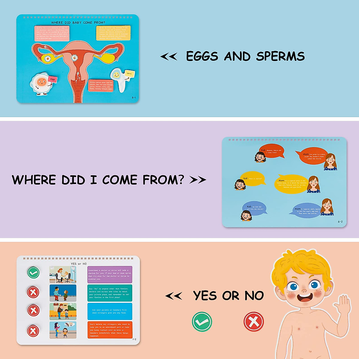 Freebear Montessori Busy Book for Kids, Human Body Anatomy Book for Toddlers, Preshool Kindergarten Learning Activities, Autism Sensory Toys, Travel Toys, Gifts for Girls and Boys 4 5 6 7 8 Years