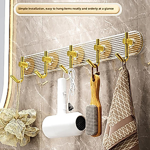 Wall Hooks,Acrylic Self Adhesive Hook,Bathroom Wall Hook,Kitchen Closet Door Back Hanging Clothes Rack,Bathroom Towel Hooks,Punch Free Adhesive Hooks for Hanging Coat,Kitchen and Home Sticky Hooks