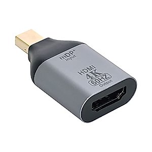 cablecc Mini DisplayPort DP Source to HDMI Sink Displays 4K@60hz Ultra HD Converter Adapter for Laptop Mac
