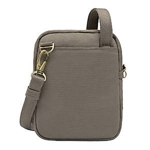 Travelon: Anti-Theft Courier Small N/s Slim Travel Bag - Stone Gray