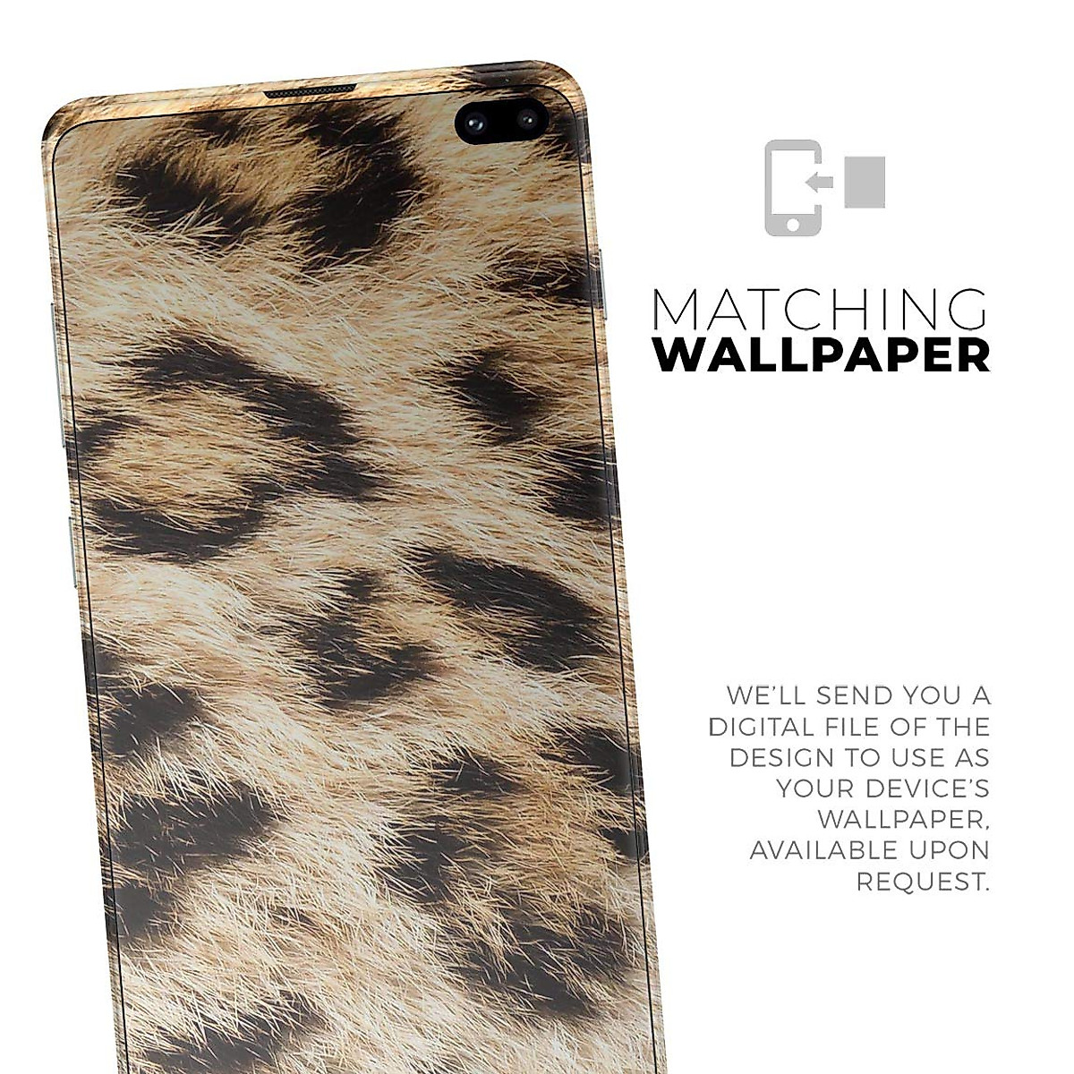 DesignSkinz Real Cheetah Animal Print Protective Vinyl Decal Wrap Skin Cover Compatible with The Samsung Galaxy S20 (Screen Trim & Back Glass Skin)