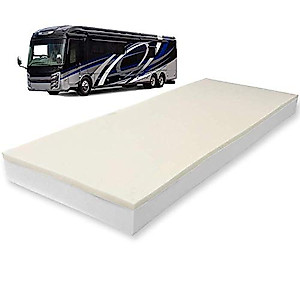 Foamma 3” x 48” x 75” Truck, Camper, RV Memory Foam Bunk Mattress Replacement, Made in USA, Comfortable, Travel Trailer, CertiPUR-US Certified, Cover Not Included
