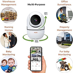 MOBI - MobiCam Indoor Camera - Baby Monitor with Camera and Audio - Smartphone and Wi-Fi Access