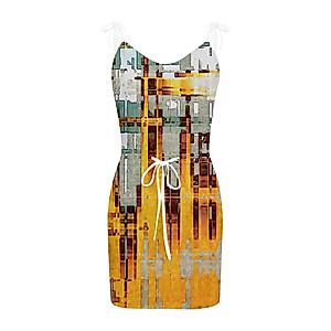 Cute Summer Dresses for Women Women's Casual Summer Short Sleeve Knee Length Mini Solid Color Pleated Dress