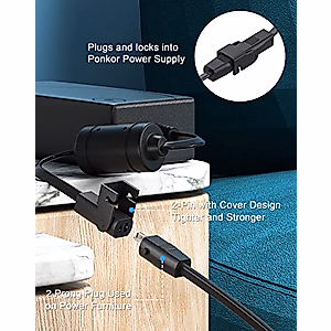 Recliner Power Supply, Ponkor AC/DC Switching Power Supply Transformer 2-pin 29V 2A Adapter with Extension Cord for Lift Chair or Power Recliner Limoss OKIN