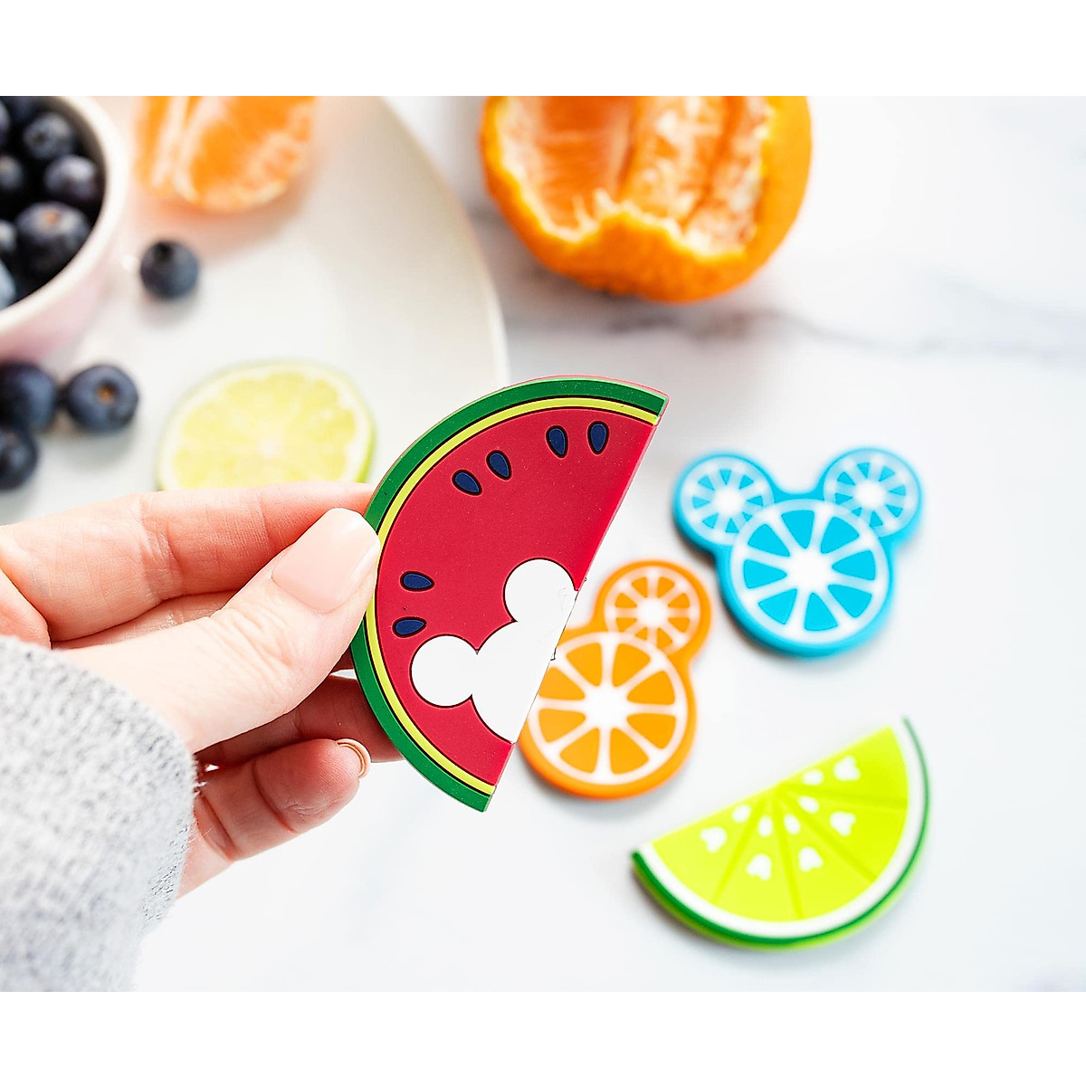 Disney Mickey Mouse Fruit Magnets | Set of 4