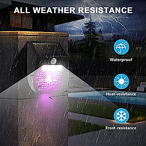 Bug Zapper Outdoor 2 Pack, RECHOO Upgraded 2-in-1 Solar Bug Zapper Mosquito Zapper Killer, Motion Sensor Outdoor Lights with 3 UV Lights, Waterproof Solar Powered Fly Zapper Killer Trap for Outdoor