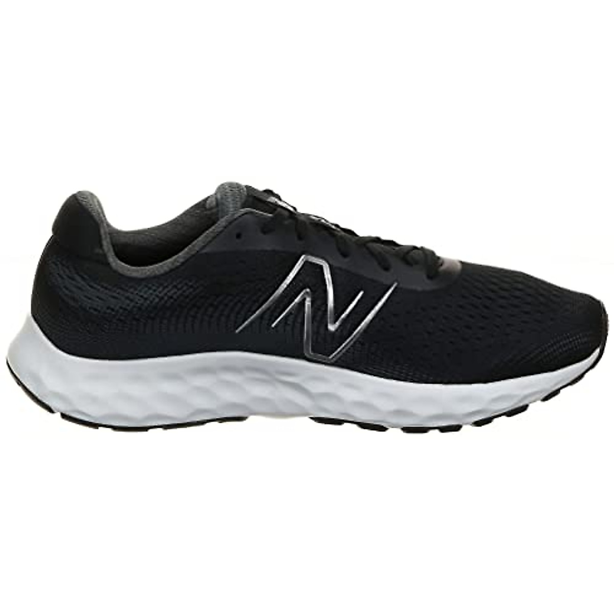 New Balance Men's 520 V8 Running Shoe, Black/White, 9 Wide