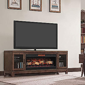 Berkeley 76-in Infrared Electric Fireplace TV Stand in Spanish Gray - 42MM6018-I614