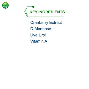Nutra BioGenesis - UT Max Protect - Cranberry Extract, D-Mannose, Uva Ursi and Vitamin A for Urinary Tract Support, Kidney Health, and Bladder Comfort - Gluten Free, Vegan, Non-GMO - 60 Capsules