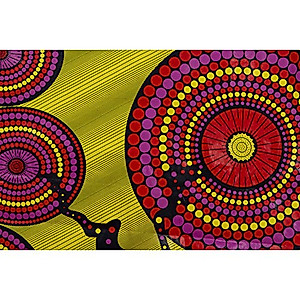 African Fabric New Ankara 100% Cotton Fabric 6 Yards/Pieces Pattern Print Fabric