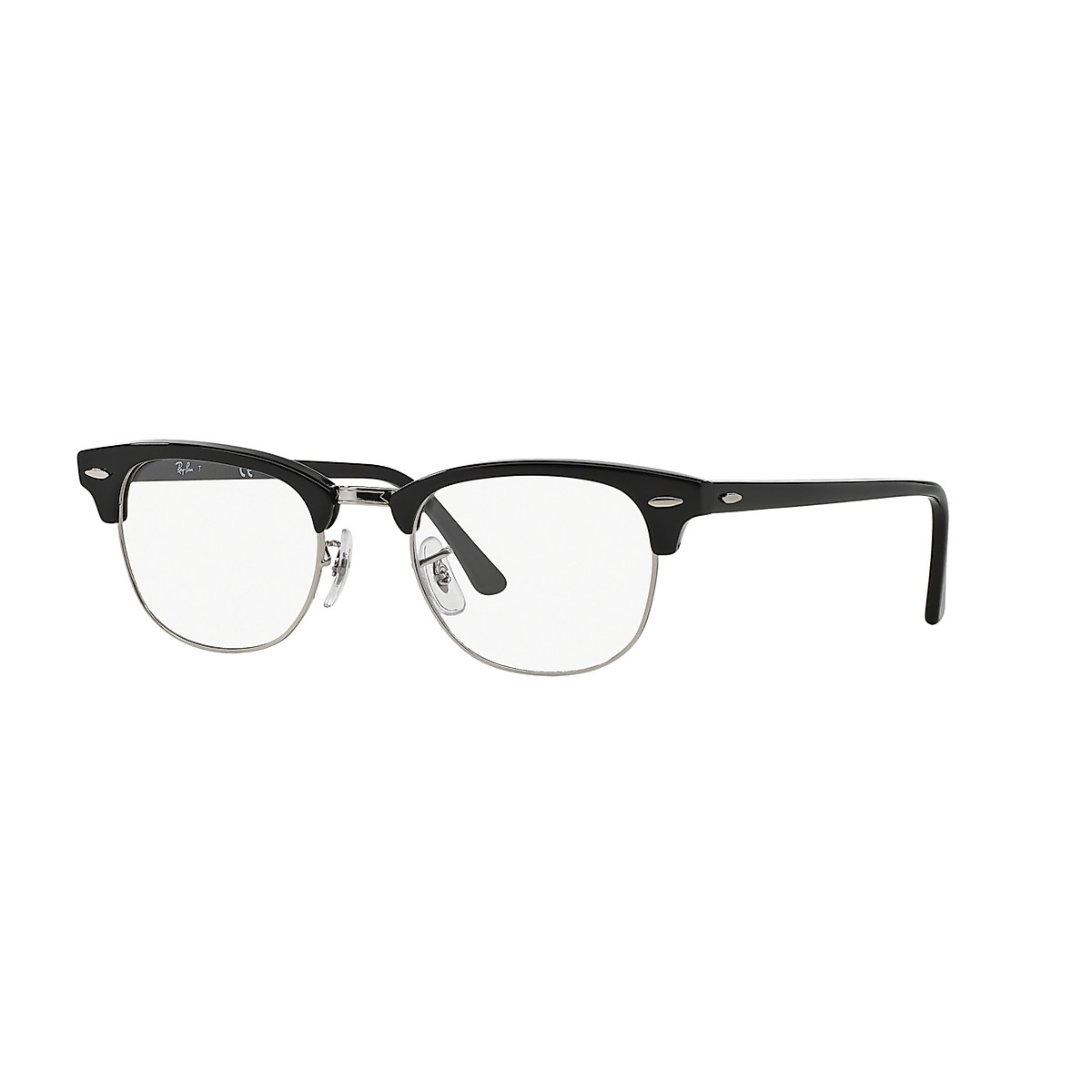 Ray-Ban Unisex 5154 Clubmaster Eyeglasses Shiny Black 49mm