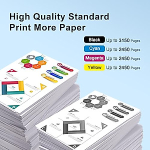 206X Toner Cartridges 4 Pack Compatible Replacement for HP 206X 206A Toner Works with HP Color Pro MFP M283fdw M283cdw M283fdn M282mw Pro M255dw M255nw M283 M255 Printer (with Chip)