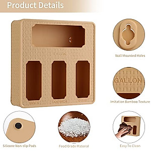 SIRUITON Bag Storage Organizer for Kitchen Drawer, New plastic Dispenser Organizer, Compatible with Gallon, Quart, Sandwich and Snack Variety Size Bag (1 Box 4 Slots)