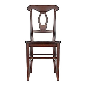 Winsome Renaissance 2-pc Dining Chair Set, Key hole back, Walnut