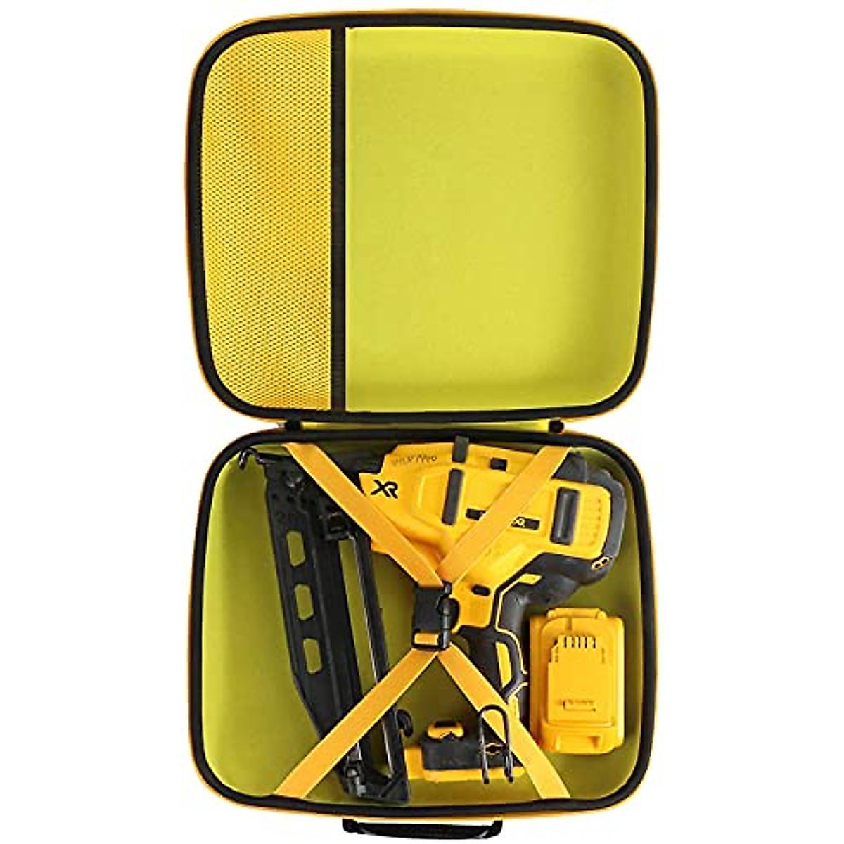Khanka Hard Tool Case Replacement for DEWALT 20V MAX* Finish Nailer Angled 16GA (DCN660B), Case Only