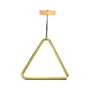 Meinl Percussion TRI15B 6-Inch Solid Brass Triangle with Metal Beater