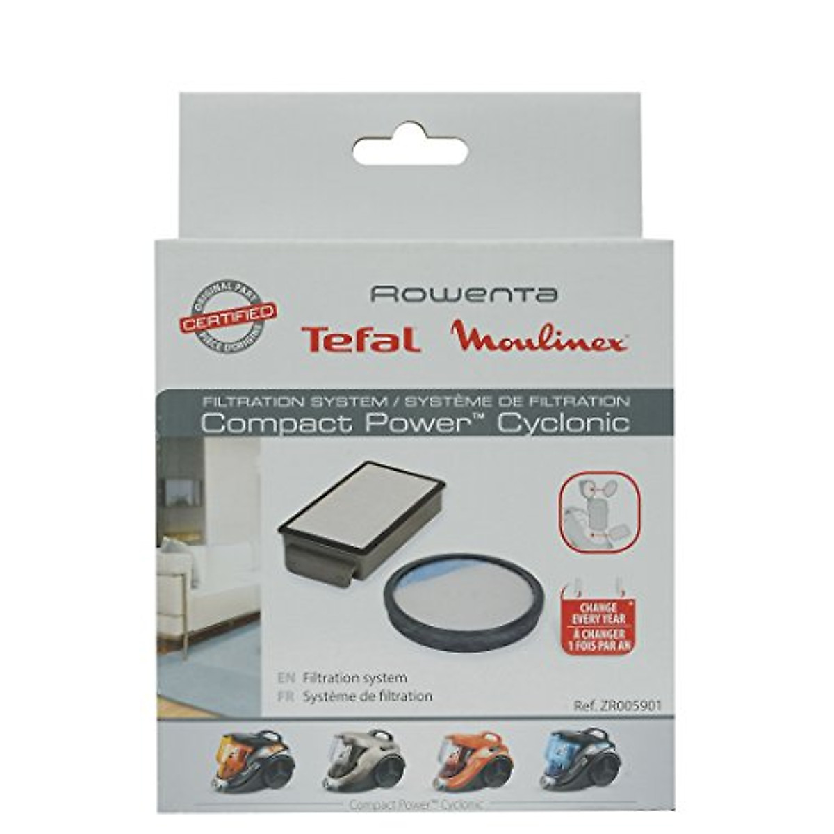 Rowenta ZR005901 Filter, Plastic