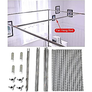 Stainless Steel Canopy Bed Frame,Mosquito Net Door Quattro Canopy Frame, Canopy Frame, Single/Double/King-Size Bed Frame (Color : Silver, Size : 1.8x2m Bed)