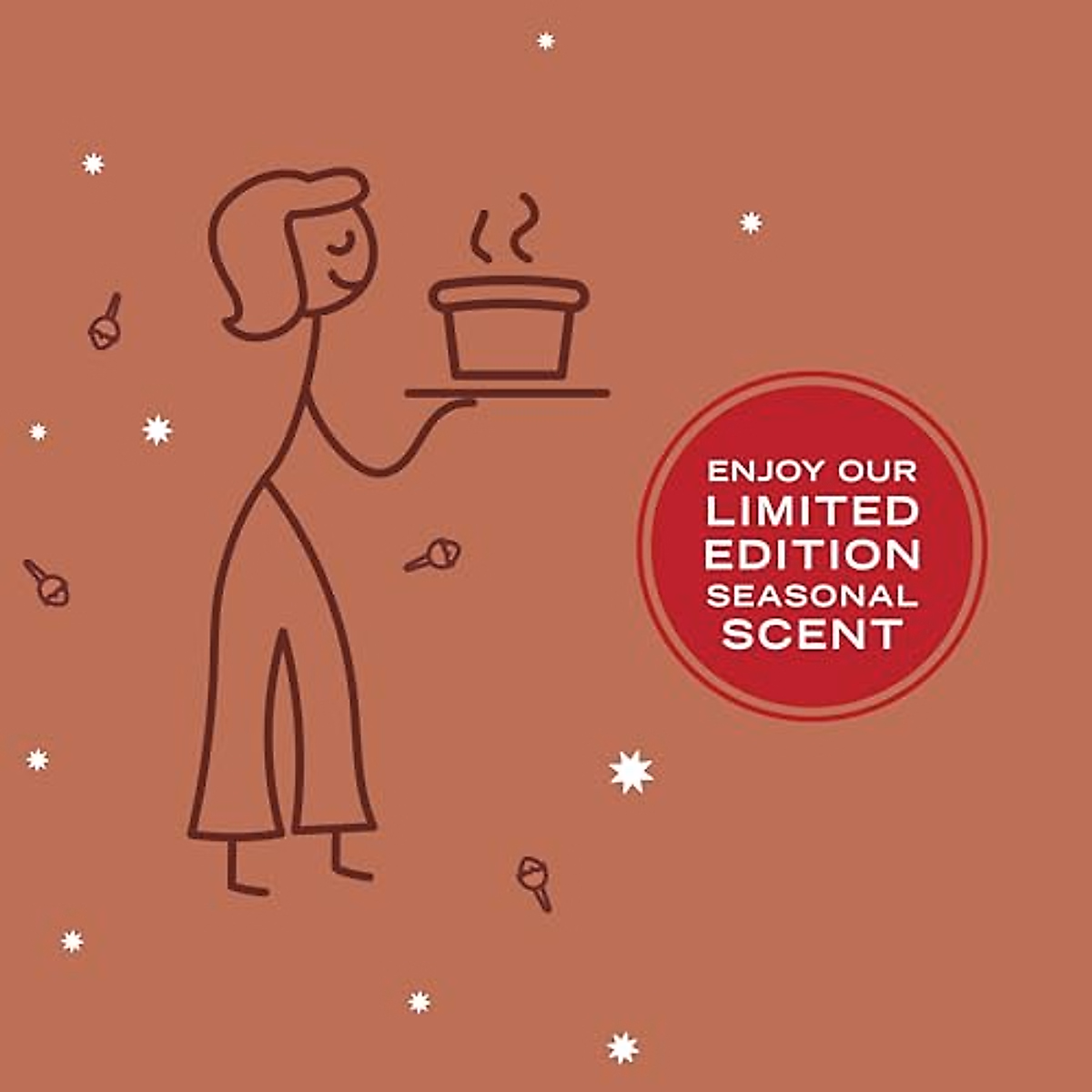 Mrs. Meyer’s Clean Day Scented Soy Candle, Tin Candle, Gingerbread Scent, 2.9 oz (Pack of 8)