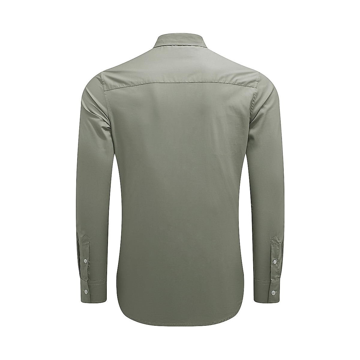 JMIERR Mens Cotton Linen Casual Stylish Button-Down Shirt Long Sleeve Business Fitted Dress Shirts Old Money Clothes Regular Fit,XL,02 Green