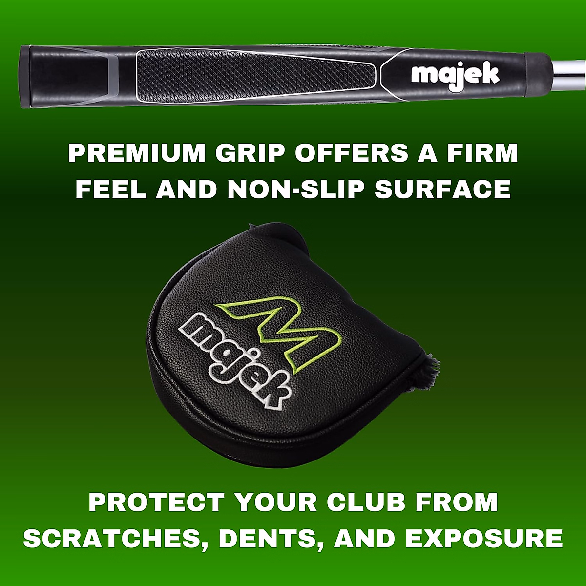 Majek K5 P-204 Golf Putter Right Handed Mallet Bullet Style with Alignment Line Up Hand Tool 36 Inches XL Tall Lady Perfect for Lining up Your Putts