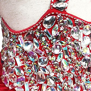 Jenniferwu G128F Infant Toddler Baby Newborn Little Girl's Pageant Party Birthday Dress RED Size 12-18M