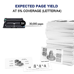 Toner Bank Compatible DR820 Drum Unit Replacement for Brother DR820 DR-820 DR 820 Work with Brother HL-L6200DW MFC-L5850DW HLL6200DW MFC-L5900DW MFC-L5700DW HL-L5200DW MFC-L6800DW Printer-1 Pack