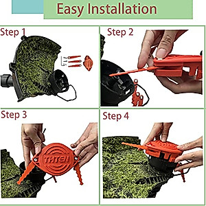 THTEN AF-100 Trimmer Blades Head Compatible with Black & Decker GH600,GH610,GH900,GH912,ST6600,ST7000,ST7700,NST1118,NST2118,LST220,LST300,LST400,LST420 Edger Grass Trimmers 18 Pack