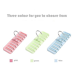 ArMordy(TM) Multifuction Storage Storage Rack Tie Belt Organizer Space Saver Rotating Scarf Ties Hanger Wardrobe Finishing Rack Space Saver[ blue ]