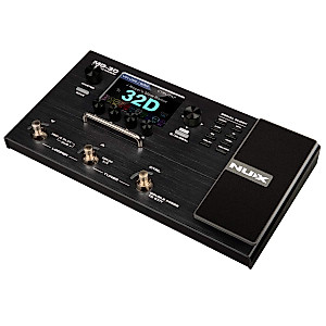 NUX MG-30 Guitar Multi-Effects Pedal Guitar/Bass/Acoustic Amp Modeling Processor, IR Loader, White-Box Algorithm, EFX Routing, 4'' Color LCD, NMP-2 Footswitch Included
