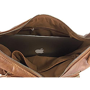 Zzfab Fashion Locking Concealed Carry Big Hobo Bag CCW Cross Body Bag with Credit Card Slots Brown