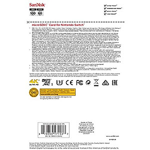 SanDisk 64GB microSDXC Card Licensed for Nintendo-Switch - SDSQXAT-064G-GNCZN