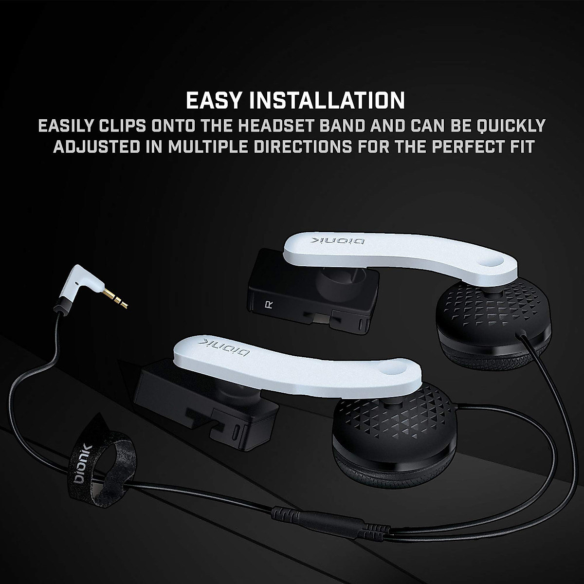 Bionik Mantis Attachable VR Headphones: Compatible with PlayStation VR, Adjustable Design, Connects Directly to PSVR, Hi-Fi Sound, Sleek Design, Easy Installation