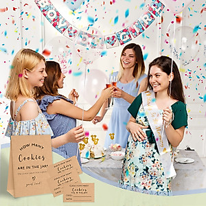 Guess How Many Cookies Baby Shower Game,baby shower themes,Neutral Baby Shower Decoration,Birthday Party Game,Bridal Shower Game,Wedding Shower Game,1 Kraft Sign & 50 Kraft Guessing Cards Set-A25