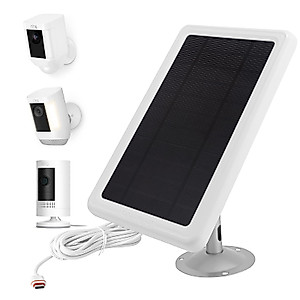 Solar Panel for Ring Camera, Power Supply for Ring Spotlight Camera Battery, Ring Stick Up Camera, Ring Solar Battery Charger, 13ft Charger Cable (1 Pack)