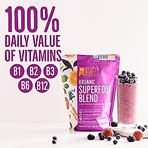 BetterBody Foods Organic Superfood Powder with Protein, Vitamins C, E, and B12 (12.7 oz.)